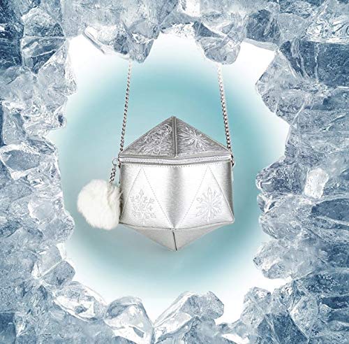 Disney Danielle Nicole Frozen 2 Hexagon Crossbody Bag, Silver