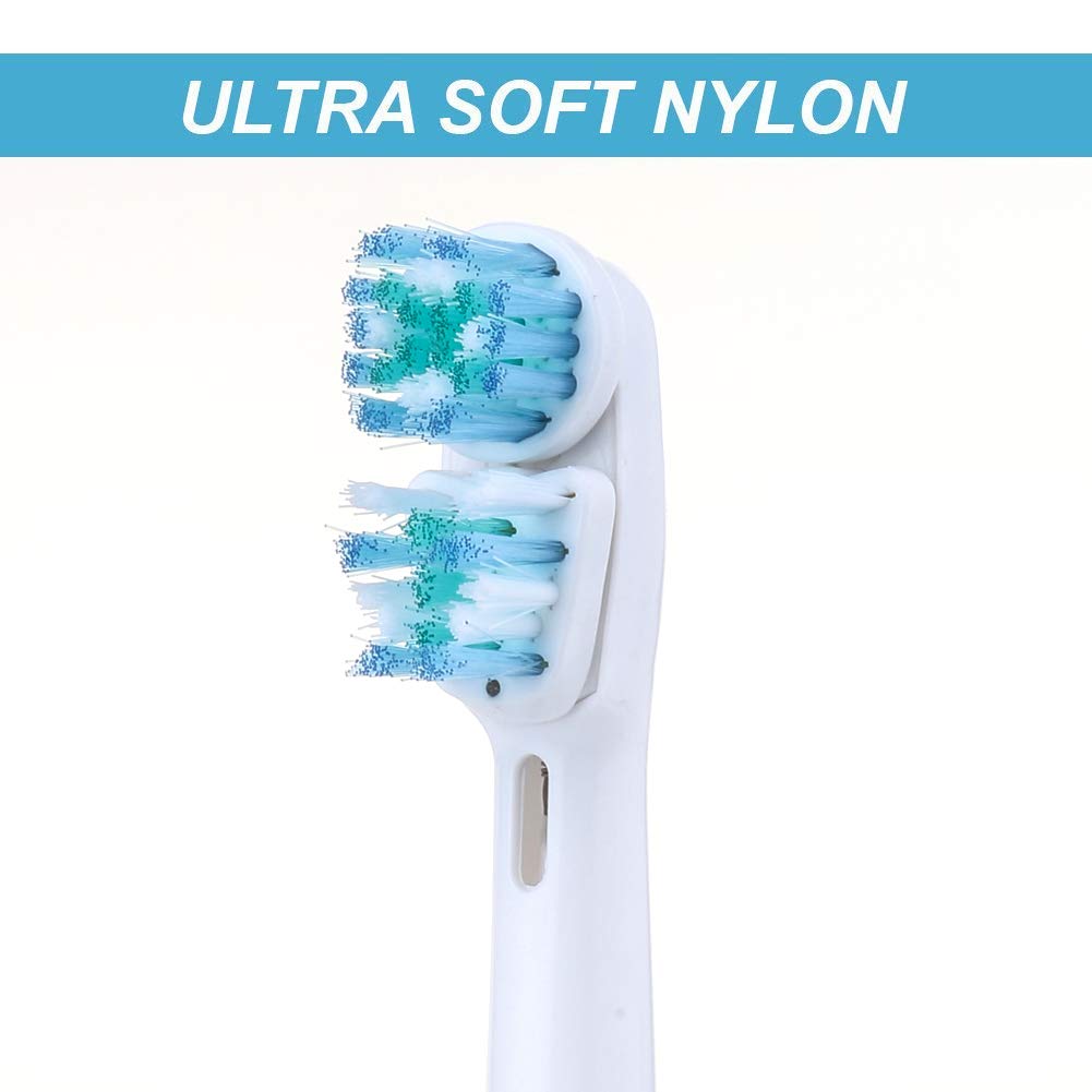 Oralfit Electric Toothbrush Heads Replacement for Oral B, 8 pcs Brush Heads Compatible with Braun Dual Clean 3D Excel Advance Power Smart Series Pro-Health