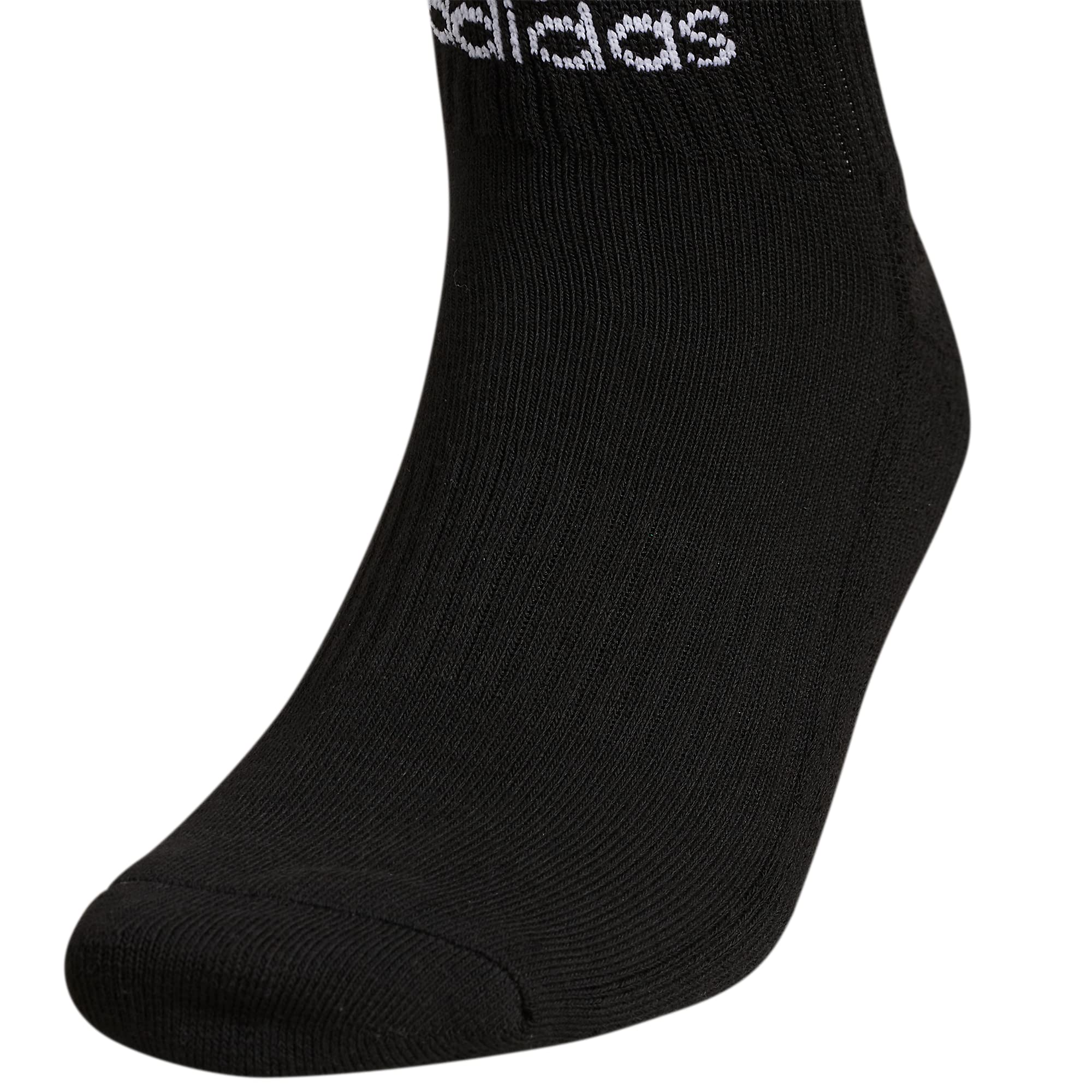 adidas Originals Men's Originals Icon 3-Pack Quarter, Black/White, Large