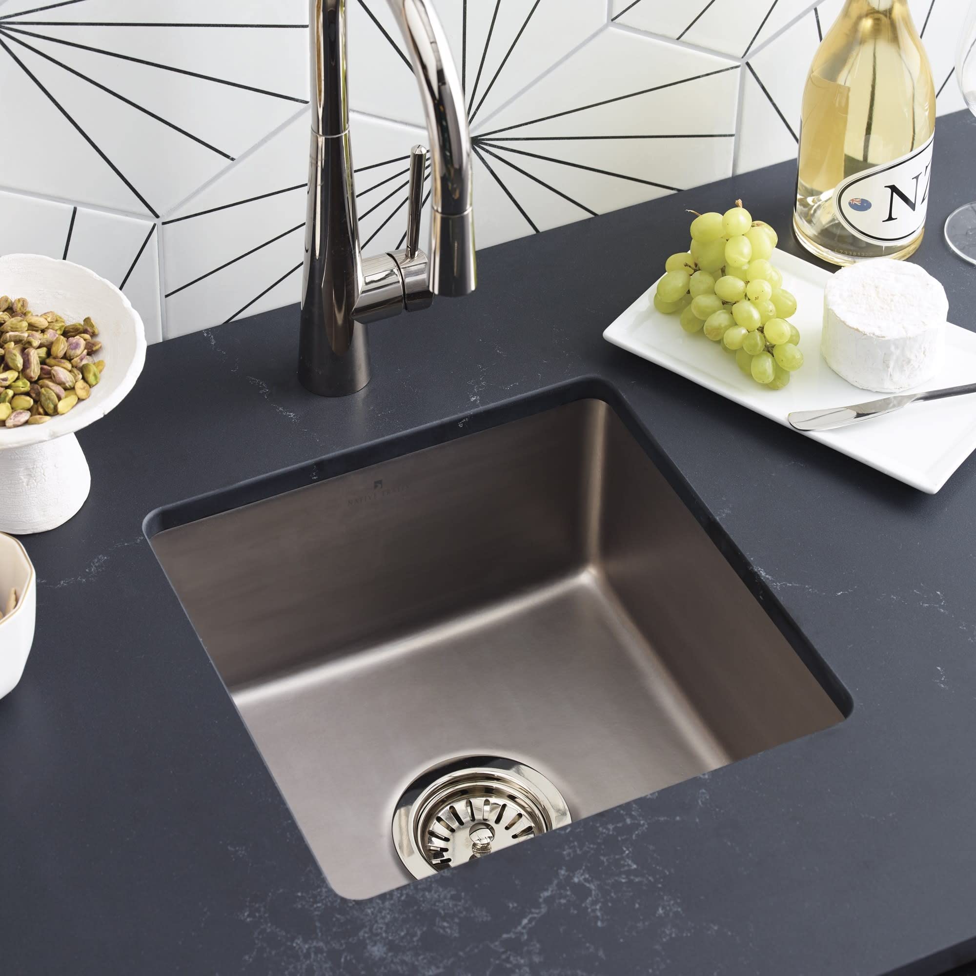 Native Trails Precious Metals Kitchen Sink With Gunmetal Finish PMB1515-M
