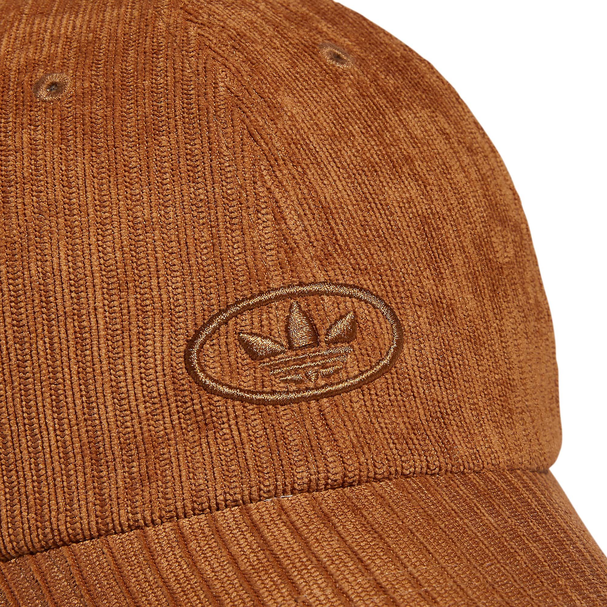 adidas Originals Men's Sport Cord Relaxed Medium Pre-Curve Brim Adjustable Fit Hat, Mesa Brown/Mesa Brown, One Size