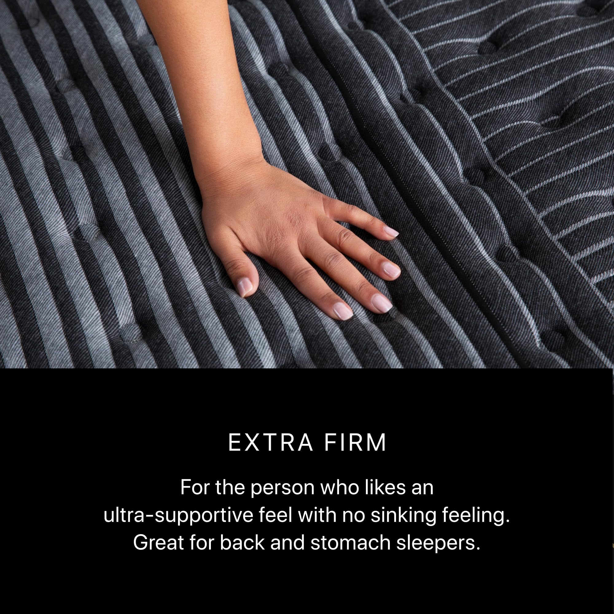 Beautyrest Black Series One 13.5" Extra Firm Full Mattress - Breathable, Cooling, and Supportive - CertiPUR-US Certified, 100-Night Sleep Trial, and 10-Year Limited Warranty