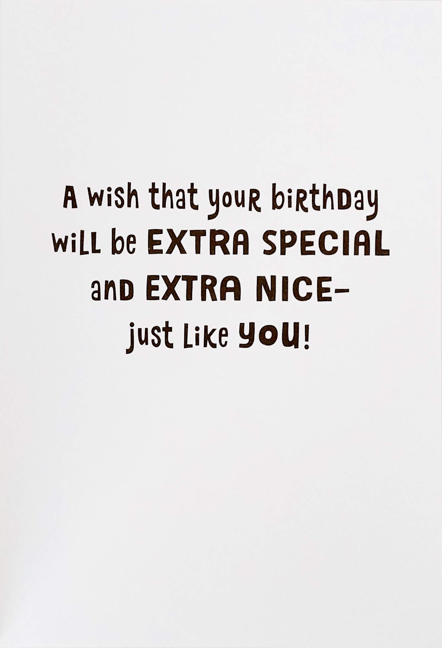 Happy 3rd Birthday Greeting Card with Ice Cream Design - 3 Years of Sweet You - Extra Special and Extra Nice Just Like You