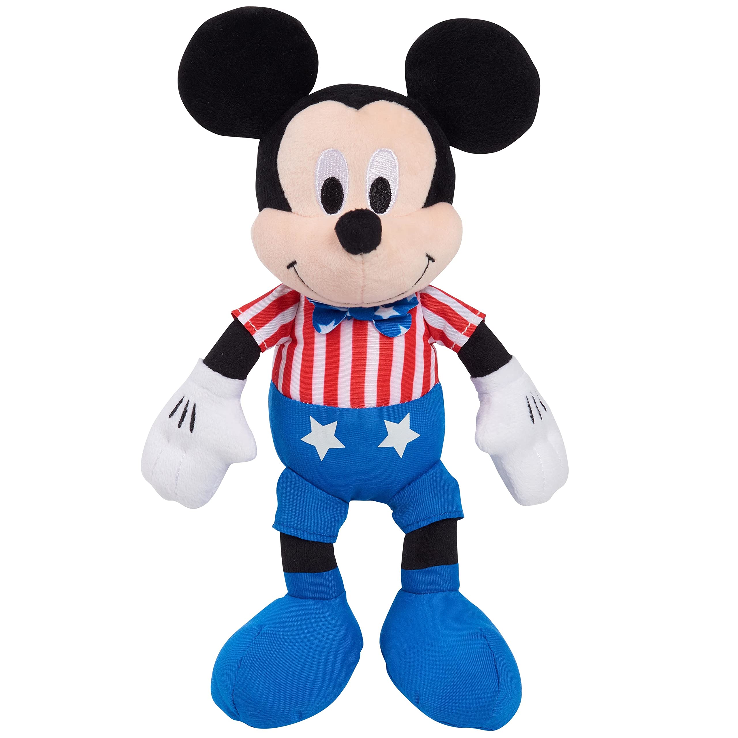 Disney Patriotic Bean Plush Mickey Mouse and Minnie Mouse, 4th of July Independence Day Decorations