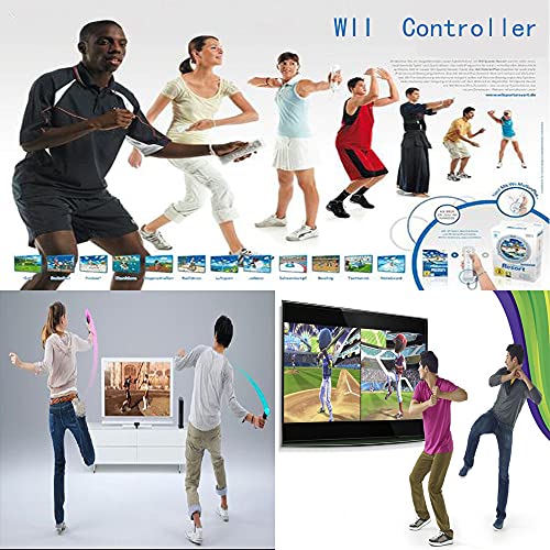 ADHLEK Wii Remote Controller for Nintendo Wii and Wii U Console,2 Pack Wireless Remote Game Controller with Silicone Case and Wrist Strap [nintendo_wii]