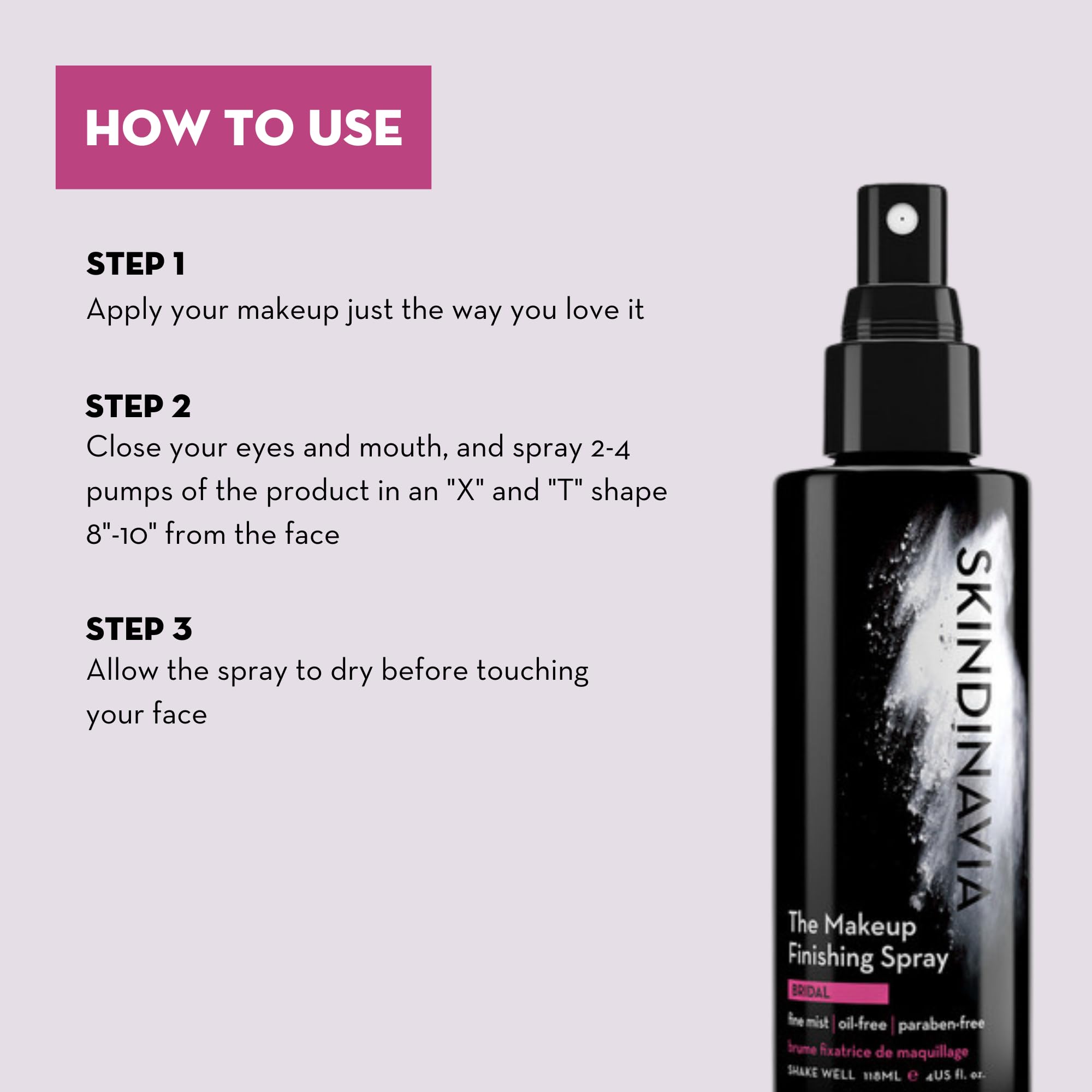 Skindinavia The Makeup Finishing Spray, Classic Setting Spray, Temperature-Control for All-Day Wear, Long-Lasting Up to 16+ Hours, Heat-Resistant & Waterproof, Cooling Fine Mist (4 Oz)
