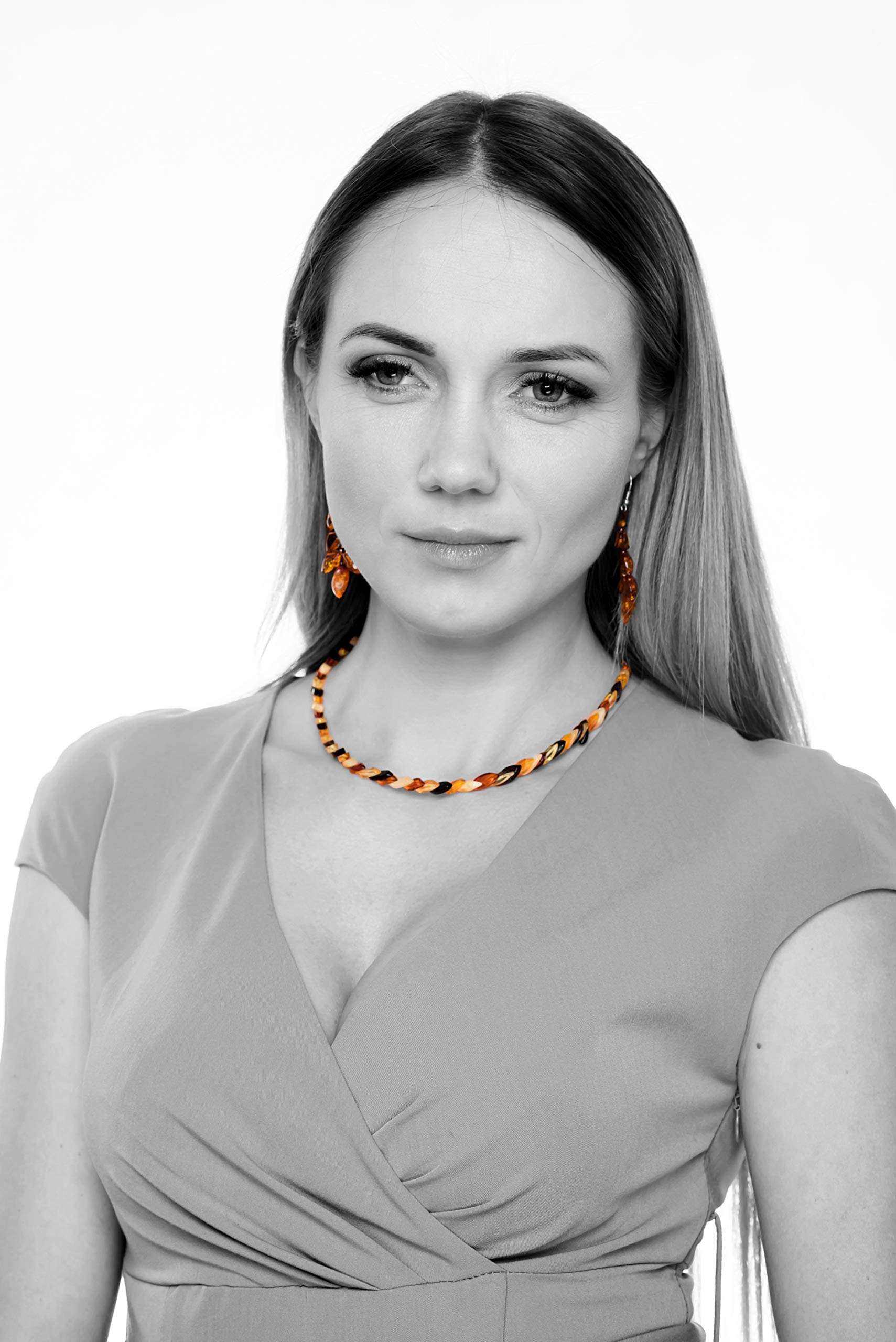 AMBERAGE Natural Baltic Amber Necklace for Adults (45CM 17.72INCH)