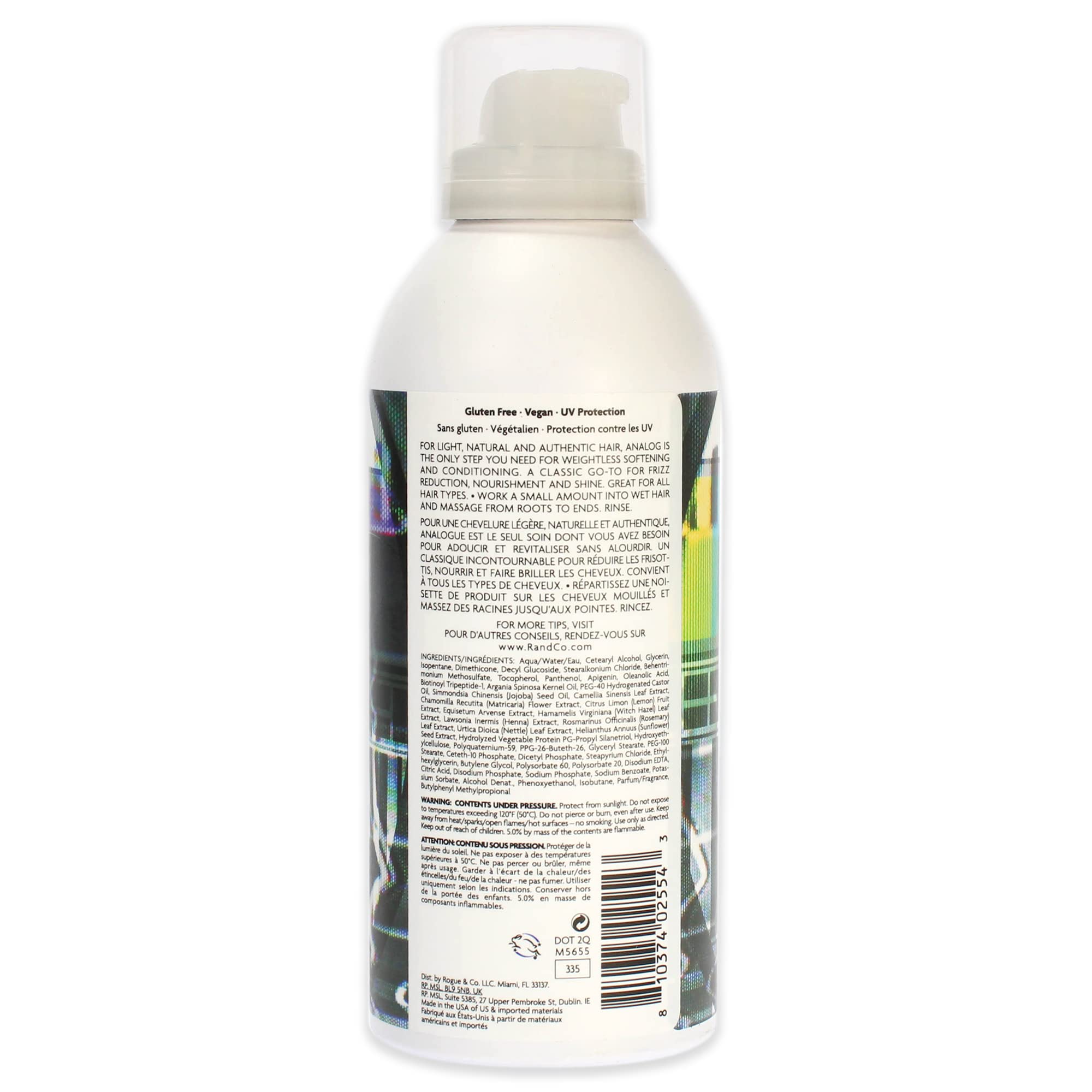 R+Co Analog Cleansing Foam Conditioner, Weightless Conditioner for Nourished, Shiny and No-Frizz Hair, 5.75 Fl Oz