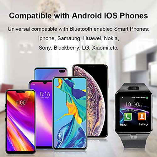 Padgene DZ09 Bluetooth Smartwatch,Touchscreen Wrist Smart Phone Watch Sports Fitness Tracker with SIM SD Card Slot Camera Pedometer Compatible with iOS Android for Kids Men Women