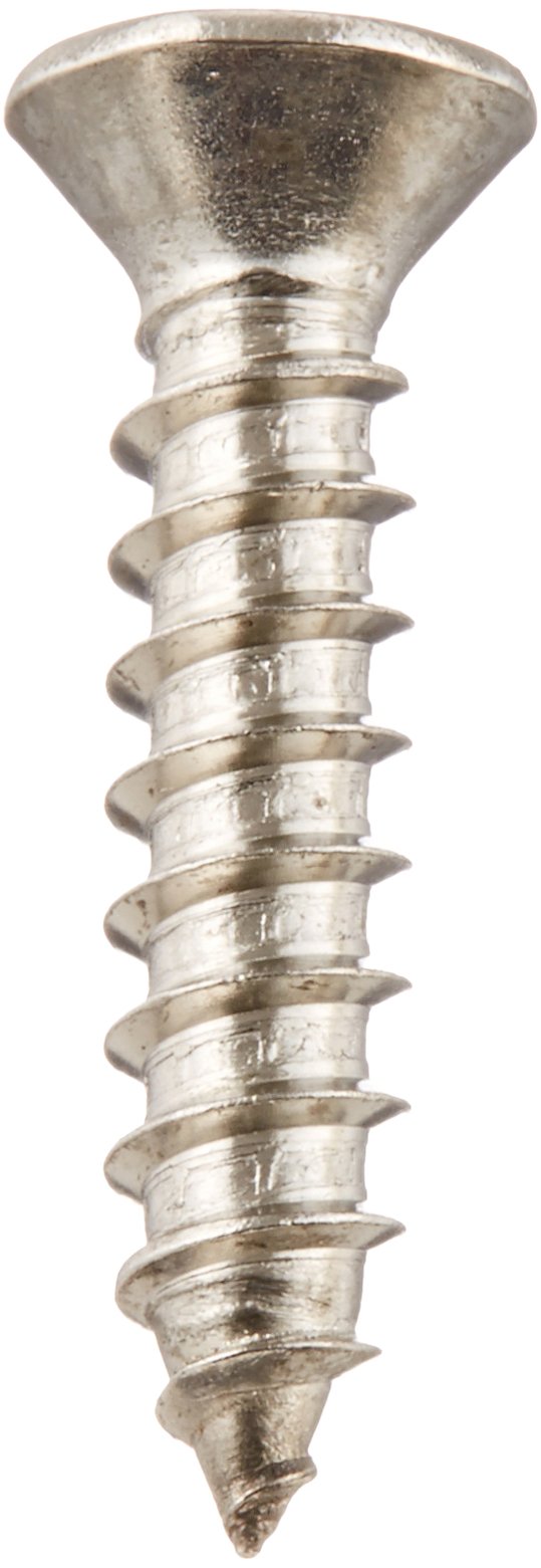 Small Parts 1420AQF188 18-8 Stainless Steel Sheet Metal Screw, Plain Finish, 82 degrees Flat Head, Square Drive, Type A, #14-10 Thread Size, 1-1/4" Length (Pack of 25)