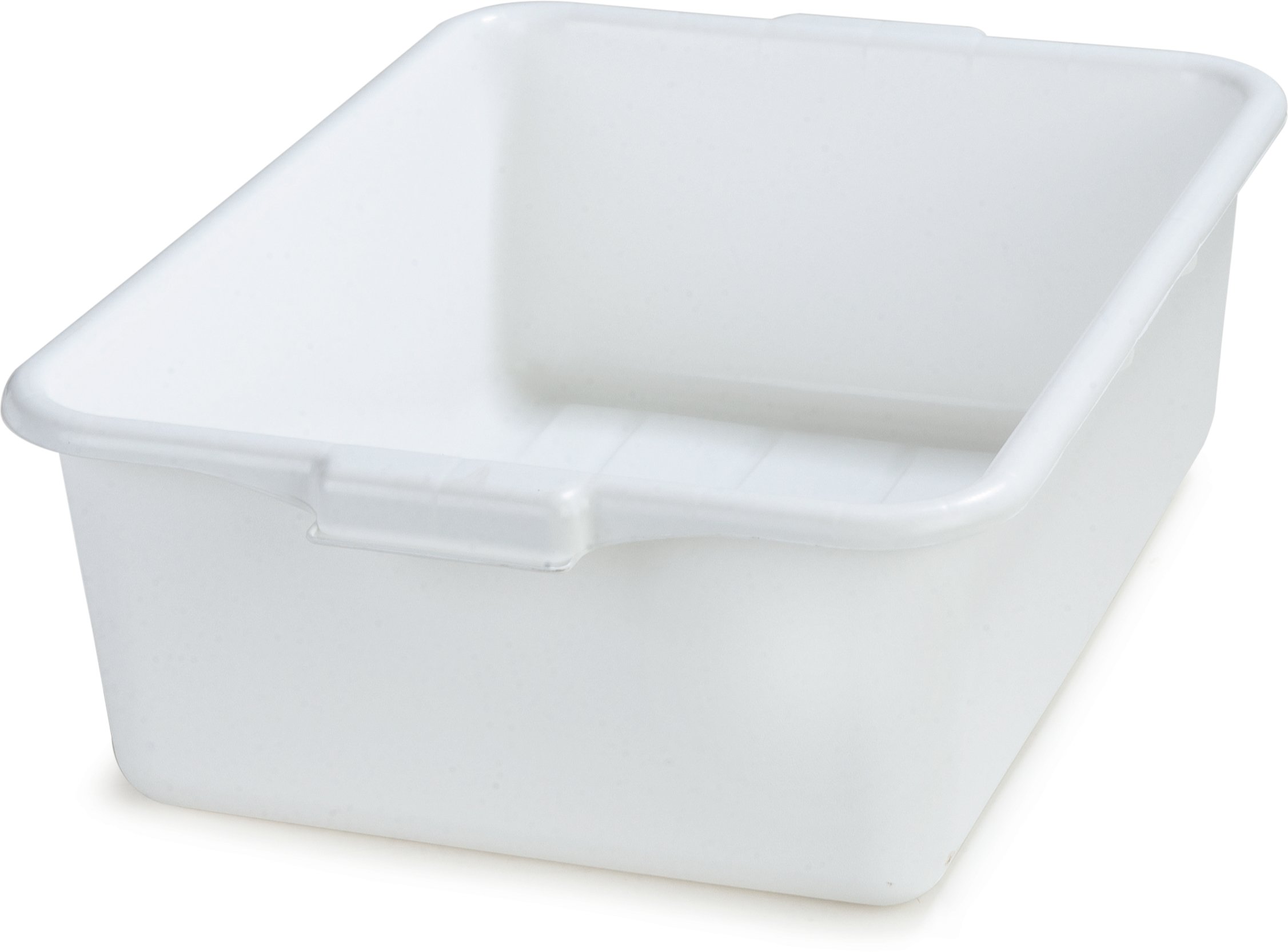 Carlisle FoodService Products N4401102 Comfort Curve™ Ergonomic Wash Basin Tote Box, 7" Deep, White (Pack of 12)