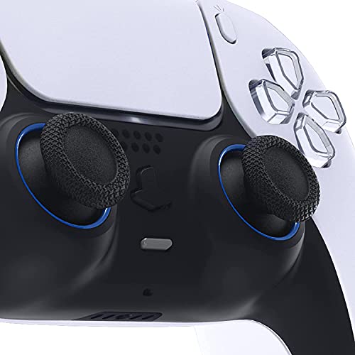 Yaner Glossy Replacement Accessories Accent Rings for DualSense 5 PS5 Controller - Controller NOT Included(Blue)