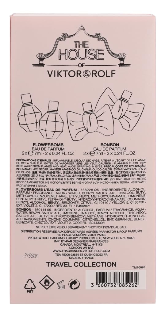Viktor & Rolf 4pc Mini Set (2 x 7ml Flowerbomb / 2 x 7ml Bonbon)