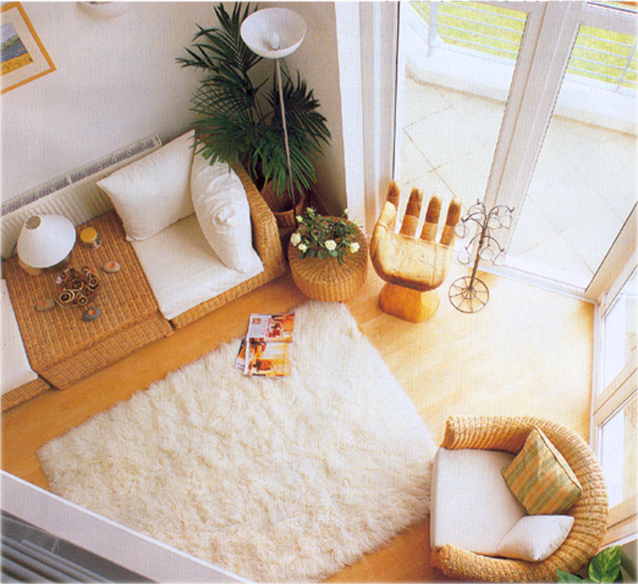 Stylish 6x9 flokati rug. Soft and fluffy 3” shag pile. 100% natural wool. Authentic Greek flokati rug. Off White Area Rug