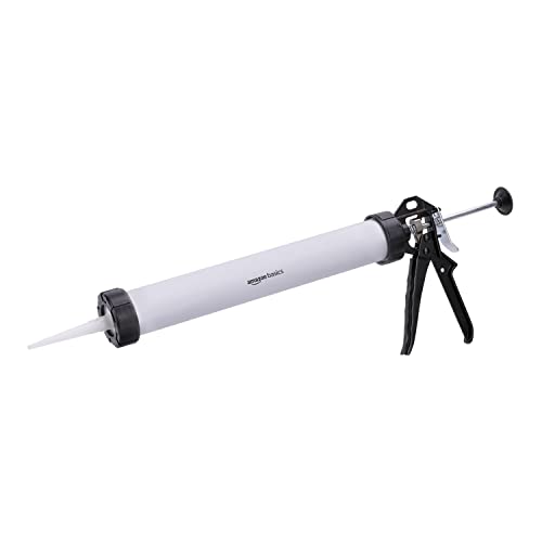 Amazon Basics Aluminium Sealant Sausage Caulking Gun -600ml/20oz - 12:1 Thrust Ratio