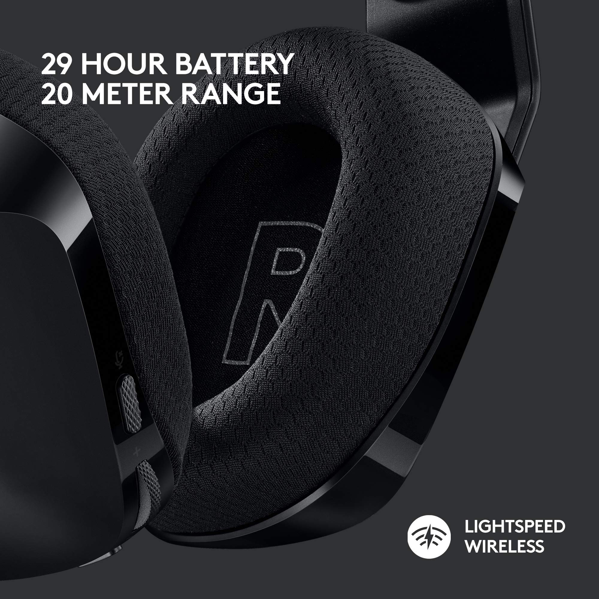 Logitech G733 Lightspeed Wireless Gaming Headset with Suspension Headband, LIGHTSYNC RGB, Blue VO!CE mic Technology and PRO-G Audio Drivers - Blue (Renewed)