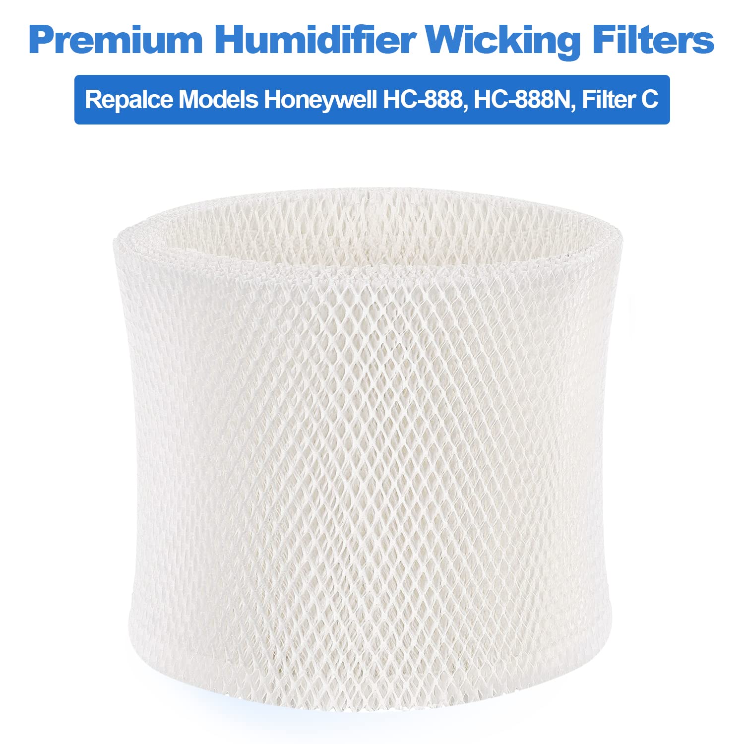 Humidifier Wicking Filters Fit for Honeywell HC-888 Model Series, Fit for Honeywell Humidifier Filter Replacement Filter C (2 Pack)