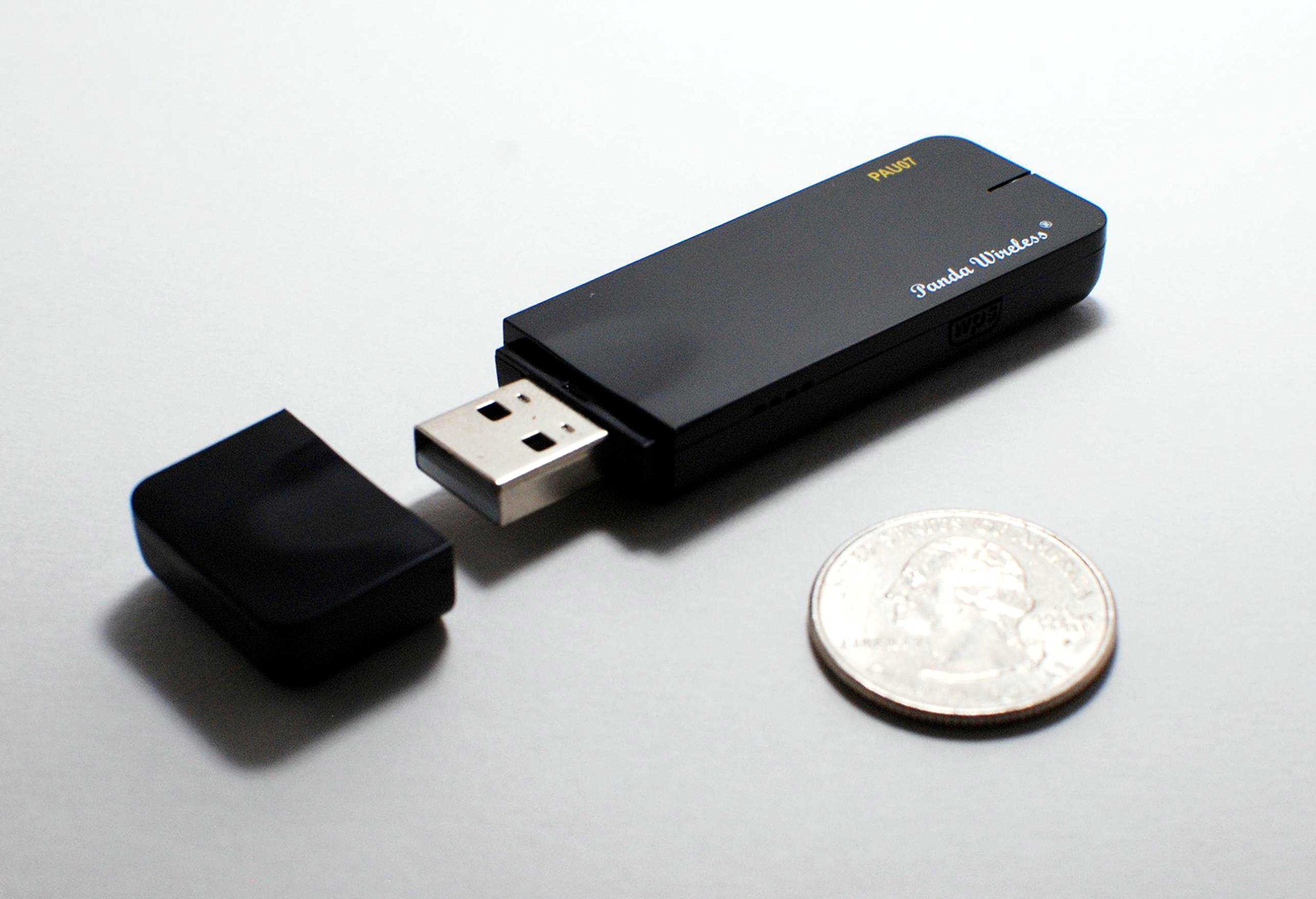 Panda Wireless® N600 Dual Band (2.4GHz & 5.0GHz) 300Mbps Wireless N USB Adapter w/WPS Button - Windows XP/Vista/7/8/10/11, Zorin, Mint, Ubuntu, openSUSE, Fedora, Centos & Kali Linux
