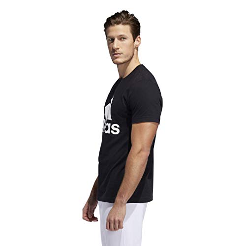 adidas Women's Badge of Sport Tee, Black/White, Small