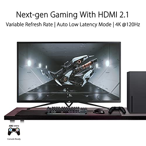 ASUS ROG Strix 43” 4K HDR DSC Gaming Monitor (XG43UQ Xbox Edition) - UHD (3840 x 2160), 144Hz, 1ms, HDMI 2.1, Extreme Low Motion Blur Sync, FreeSync™ Premium Pro, DisplayHDR1000, DCI-P3 90%