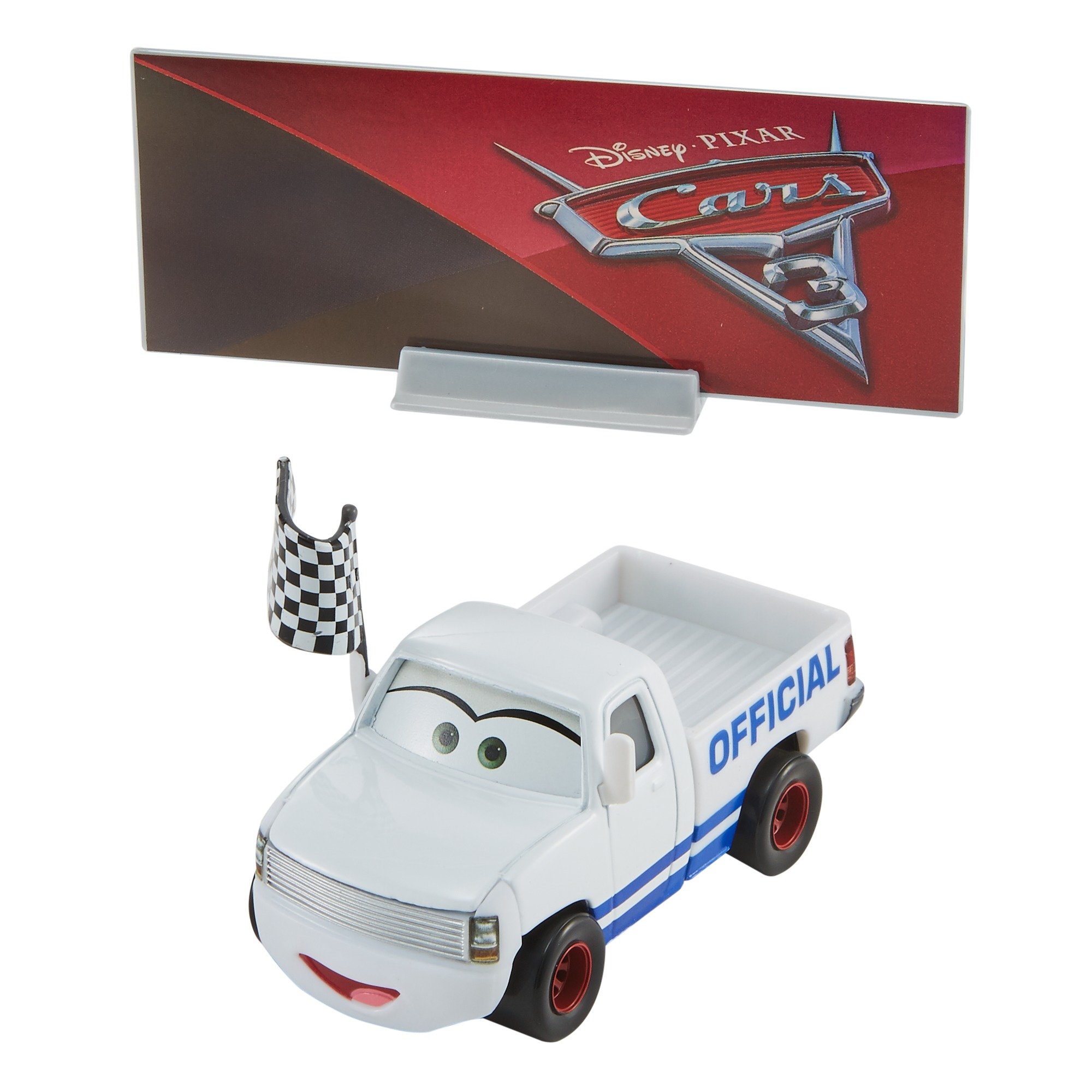 Disney Car Toys 3 Pickup Truck w/ Flag Die-cast Vehicle