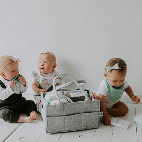 Parker Baby Bandana Drool Bibs 4 Pack Baby Bibs for Girls - "Lincoln Set"