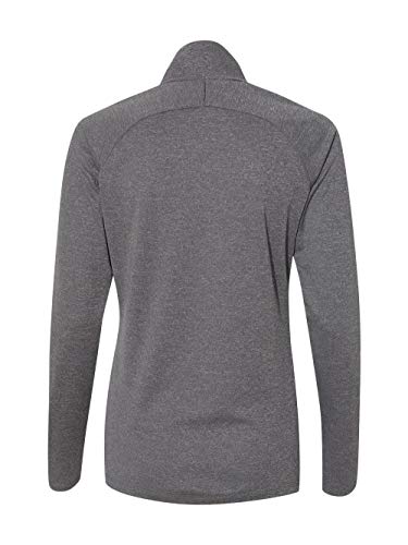 Adidas Women's Lightweight Quarter-Zip Pullover 2XL Black Heather/ Carbon