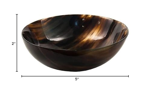 Parker Genuine Ox Horn Palm Lathering Shave Bowl