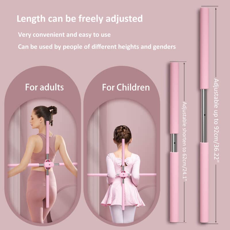 Adontze Yoga Sticks Posture Correction Sticks Stretching Tool, Posture Stick, Back Exercise Equipment (Blue)