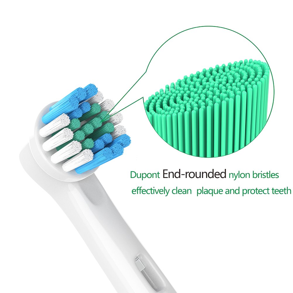 Replacement Brush Heads Refill,4 pack, fits Oral B Electric Toothbrush Precision,Floss, Pro White, Sensitive Gum Care,Cross,Sensi,Whitening,4 Count By WyFun