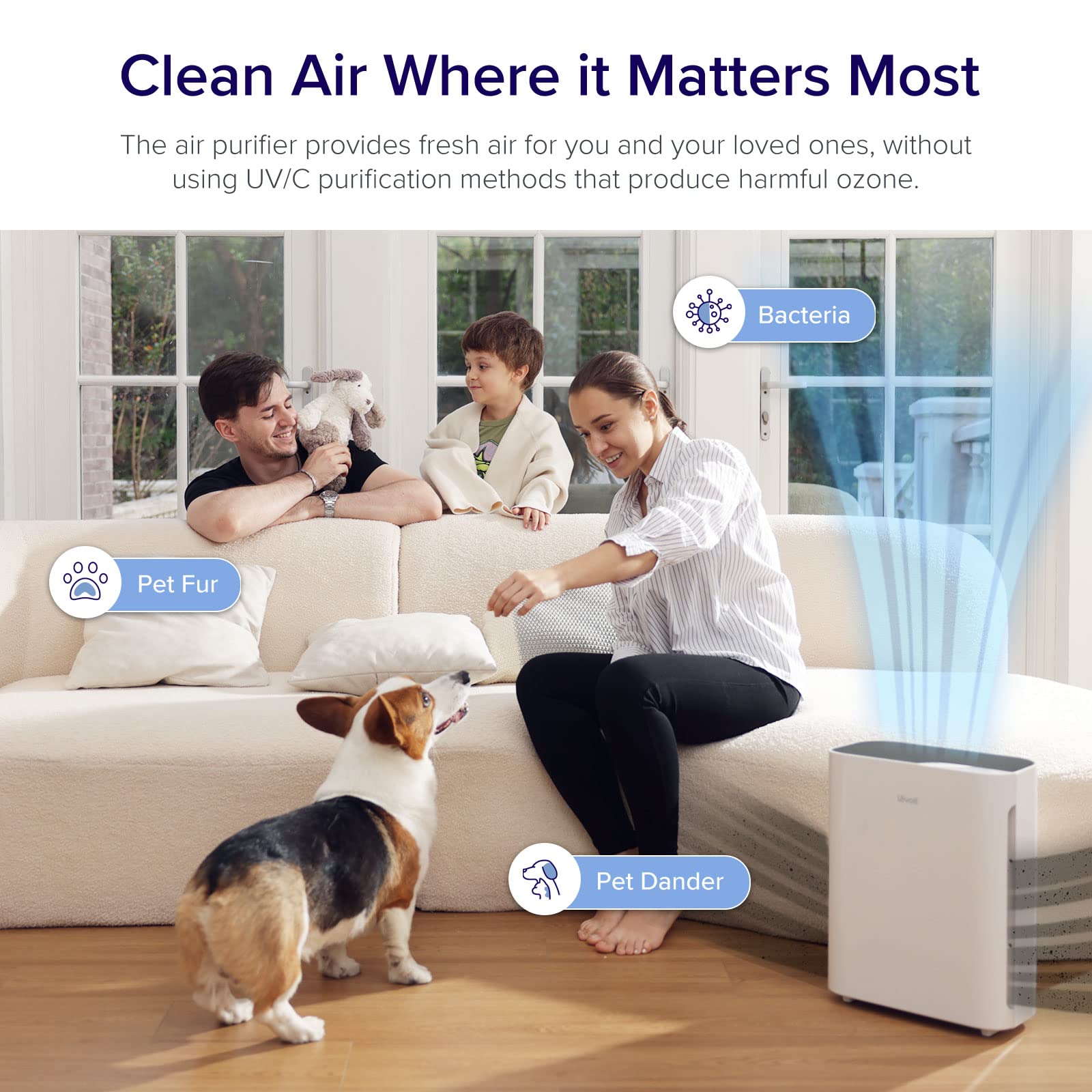 LEVOIT Air Purifiers and Replacement Filters for Home Large Rooms