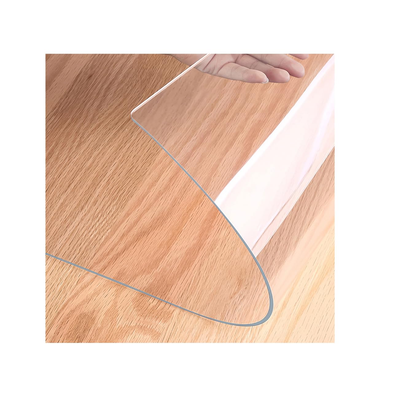 AEORUM Upgraded Clear Plastic Table Mat Dining Coffee Kitchen Table Cover Pad Thicken Desk Cover Protector 20 x 48 Inch Glass/Wooden Tabletop Protection Mat