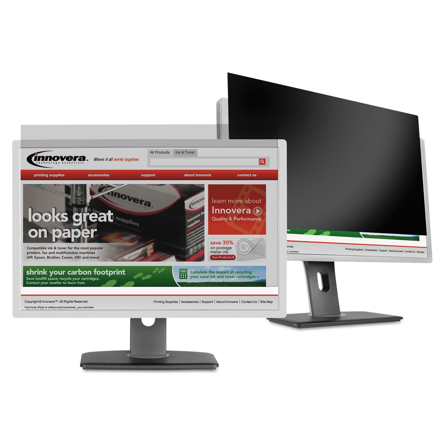 Innovera BLF23W9 Blackout Privacy Filter for 23-Inch Widescreen LCD 16:9 Aspect Ratio