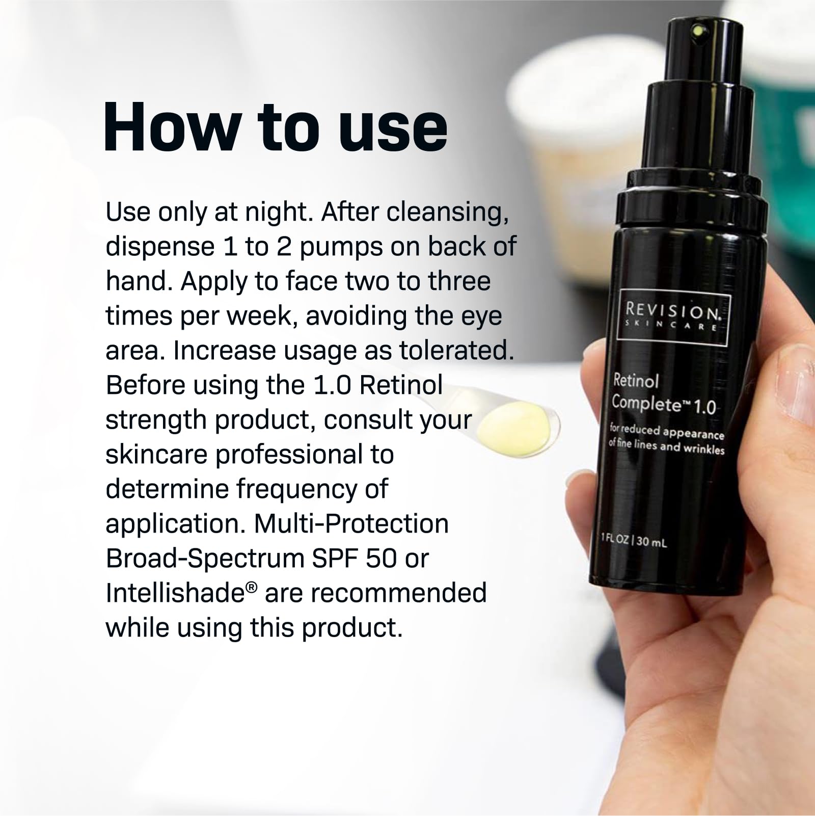 Revision Skincare Retinol Complete® 1.0 Anti Aging Serum, Reduces Fine Lines and Wrinkles, Hydrating and Smoothing, 1 fl oz