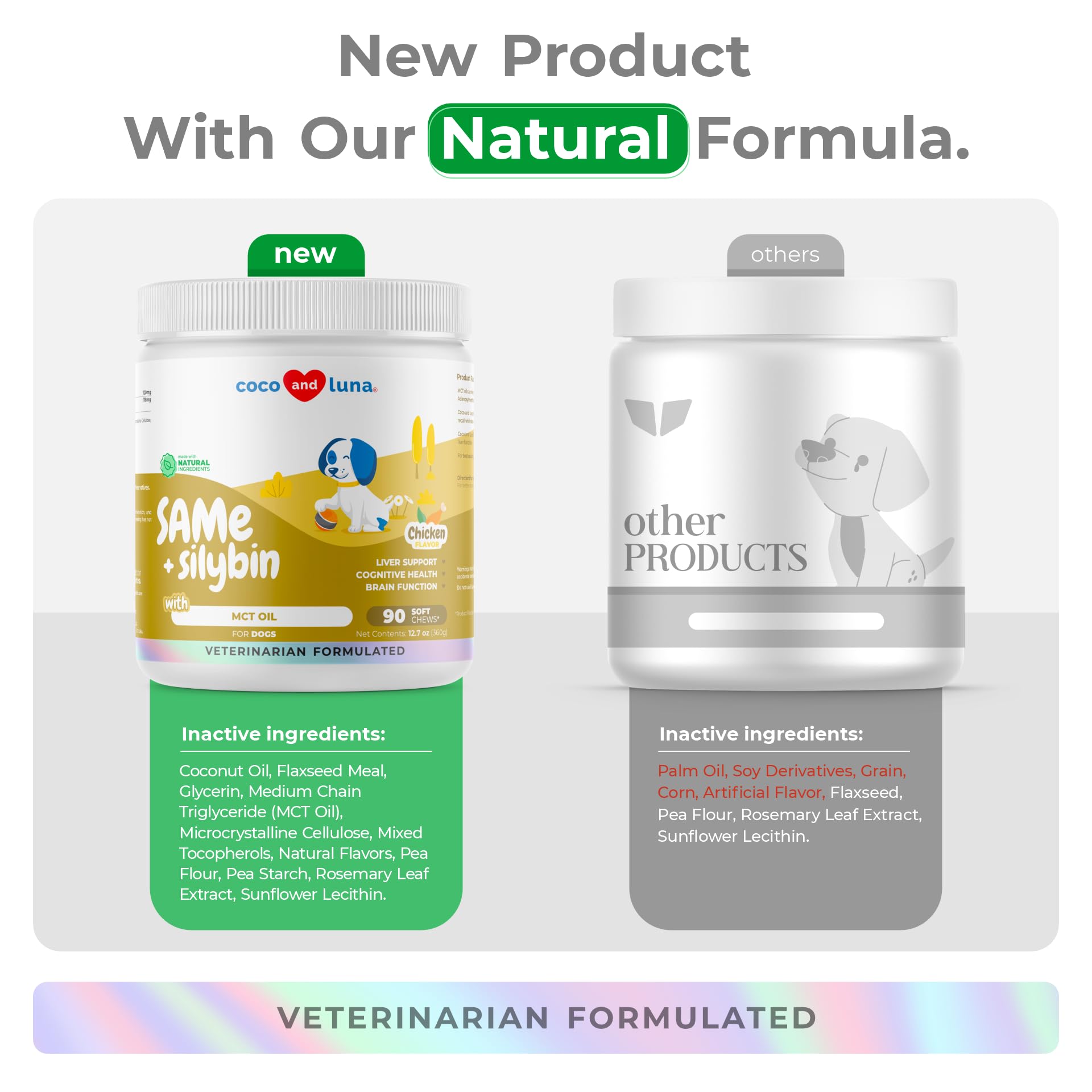 Same and Silybin for Dogs - 90 Soft Chews - S-Adenosyl-L-Methionine, Same for Dogs, Liver Supplements for Dogs, Brain Supplement for Dogs, Dog Liver Support Supplement
