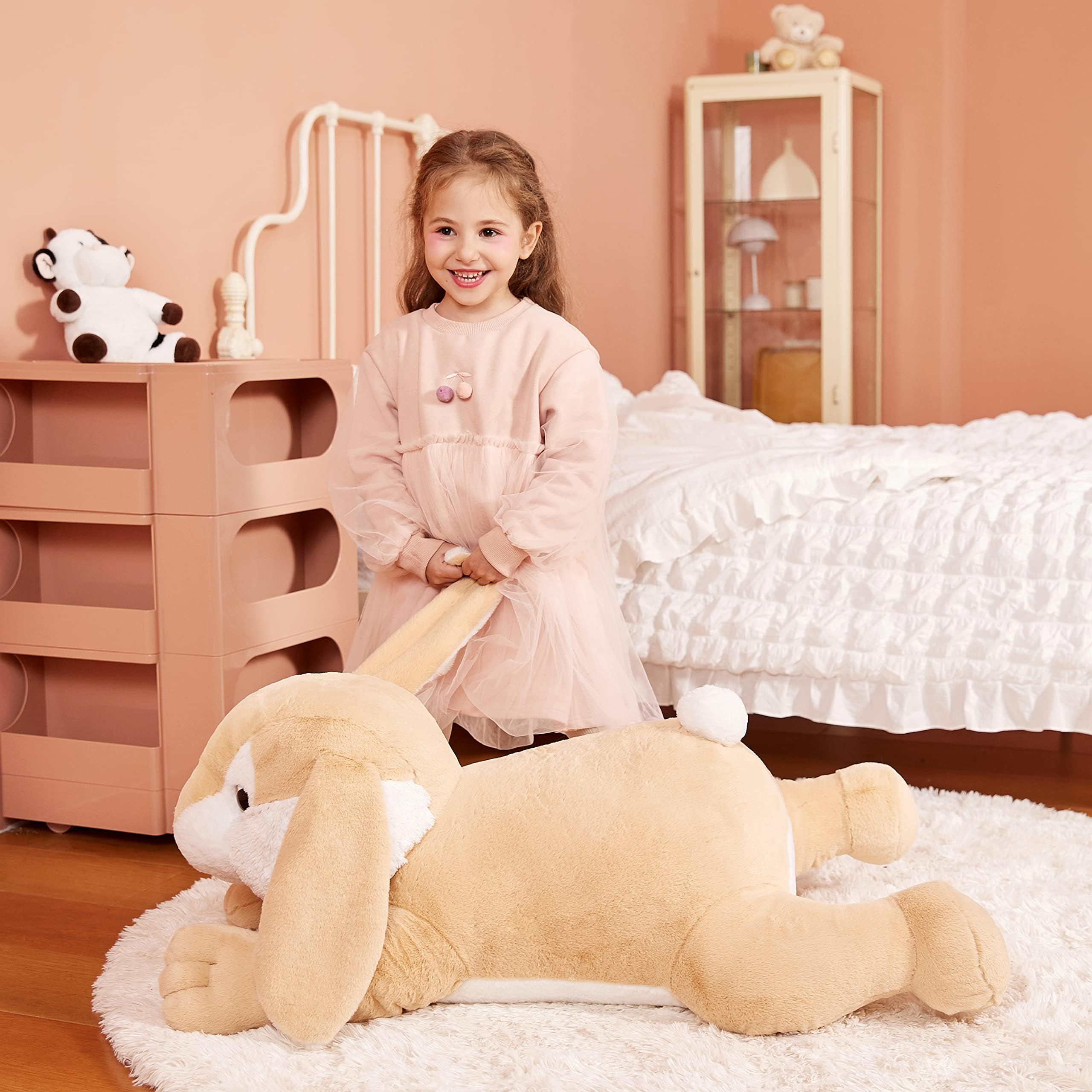IKASA Giant Rabbit Stuffed Animal Plush Toy, 30" Large Bunny Plushy Toys for Kids Girls Boys