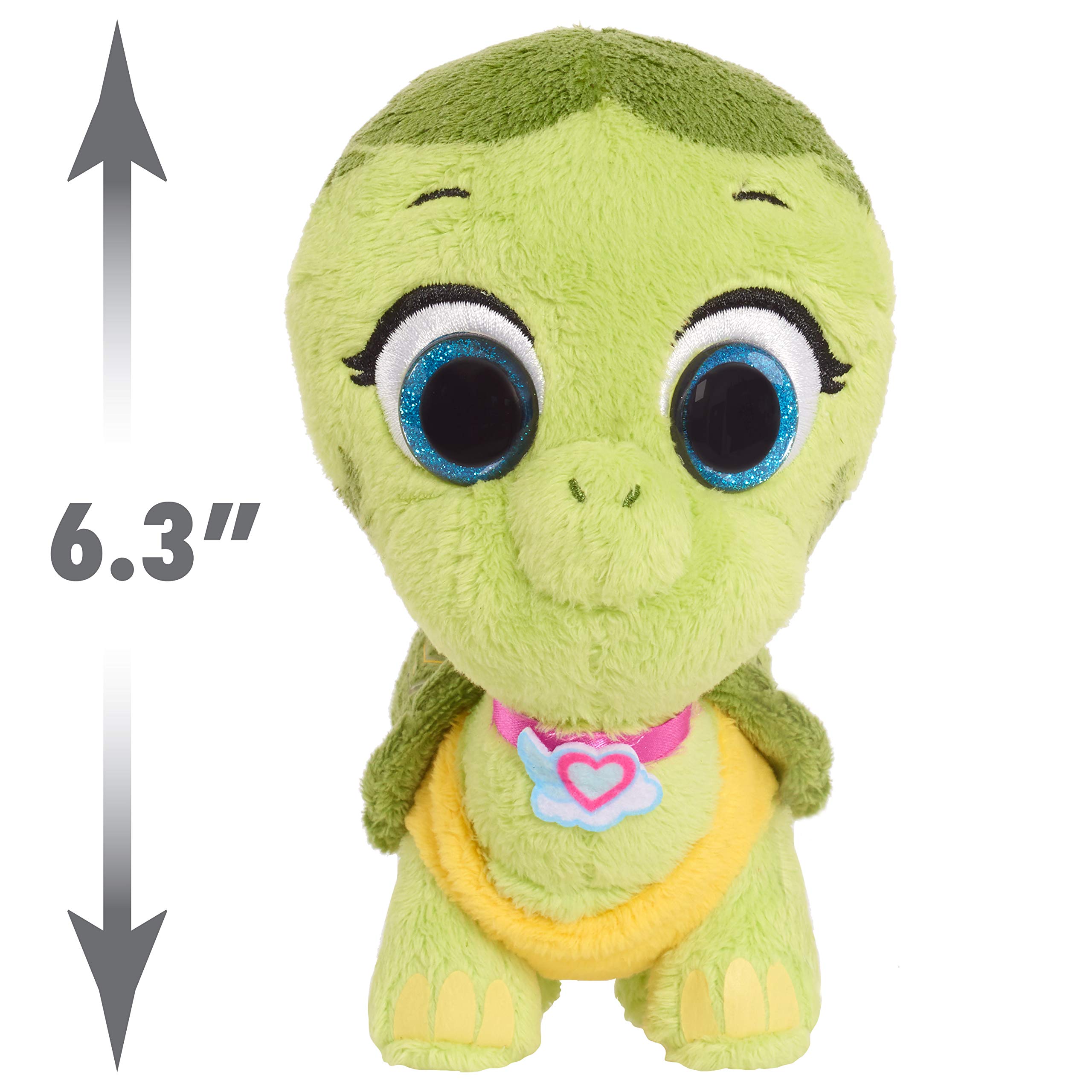 Disney Junior T.O.T.S. Tellulah the Turtle, 6-inch Bean Plush Stuffed Animal, Super Soft Plush