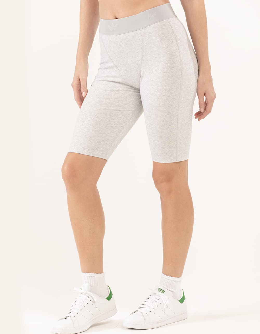 ADIDAS Luxe Lounge Bike Shorts Heather Gray