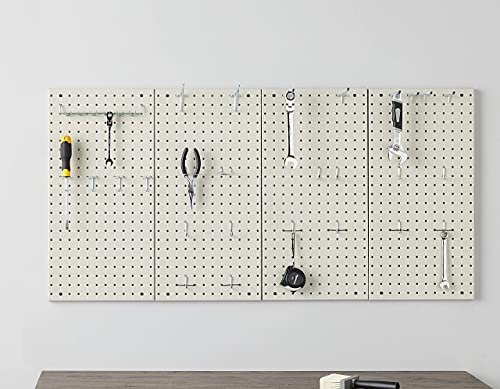 Amazon Basics Pegboard Hooks and Organizer Assortment, Zinc Plated - 51 Pieces, Gray
