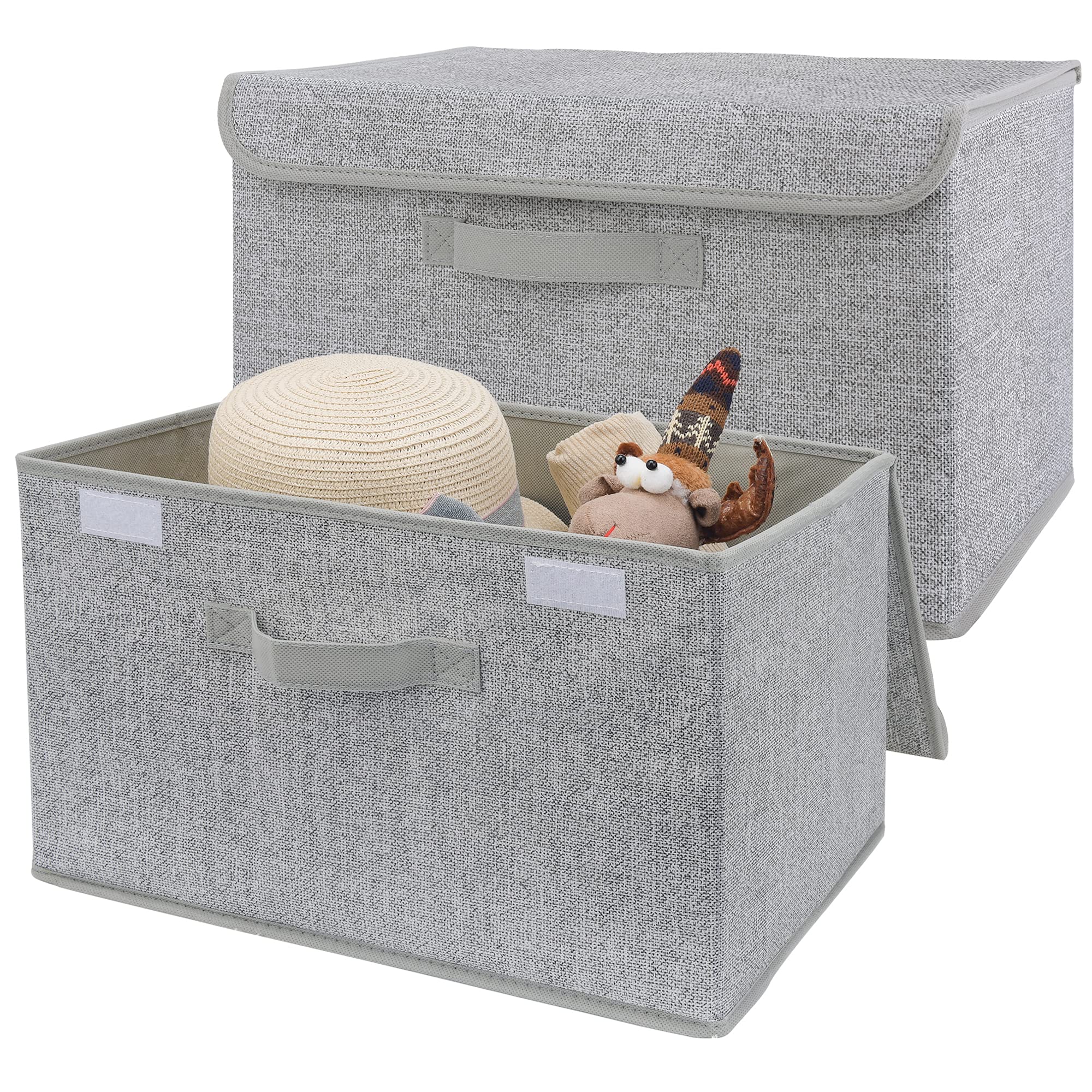 GRANNY SAYS Bundle of 3-Pack Rectangle Storage Bins & 2-Pack Closet Storage Bins