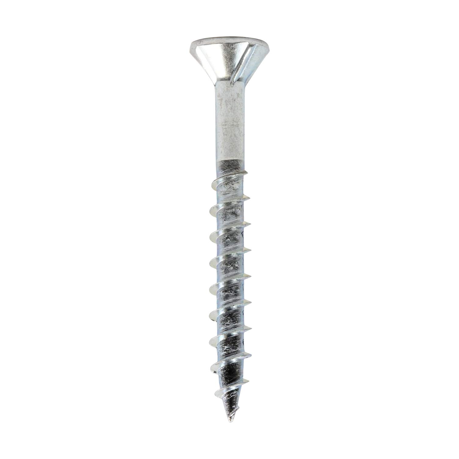 Rok Hardware 100 Pack #8 x 1-1/2" Coarse Thread Flat Square Head Wood Screws Zinc Type 17 MDF