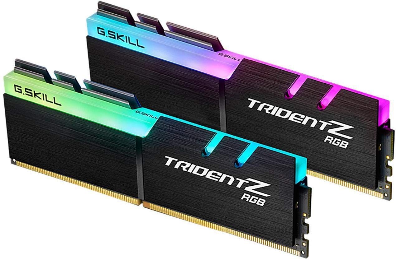 G.SKILL Trident Z RGB Series (Intel XMP) DDR4 RAM 32GB (2x16GB) 3200MT/s CL14-14-14-34 1.35V Desktop Computer Memory UDIMM (F4-3200C14D-32GTZR)