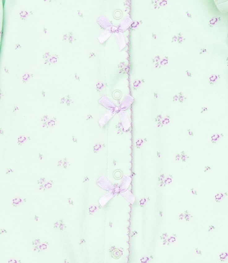 Little Me Baby Clothes & Outfits - Girls One Piece Hat & Footed Sleeper Pajamas - 3 Months, Petite Rose