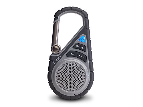 ION Audio Clipster Active | Bluetooth Clip-On Outdoor Speaker with Waterproof Rubber Covering & Mounting Bracket