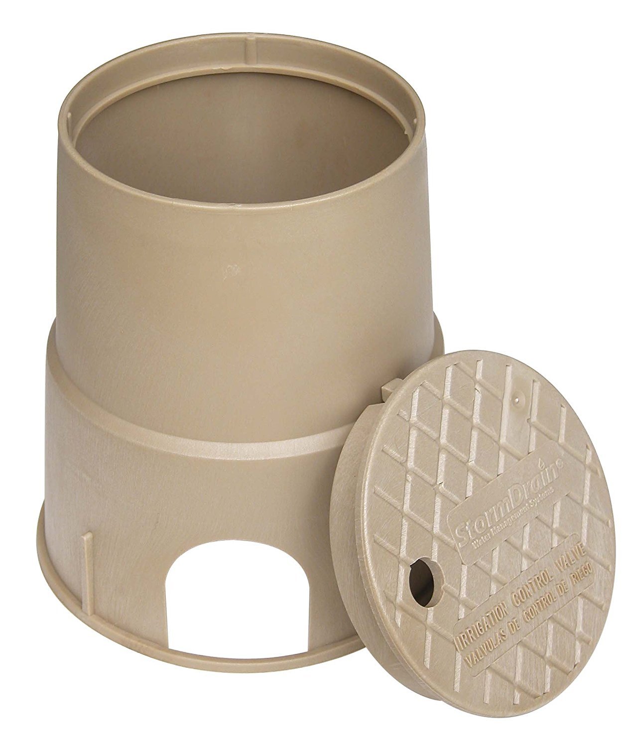STORMDRAIN WATER MANAGEMENT SYSTEMS Storm Drain FSD-62 6-in. Round Sprinkler Valve Box - Sand