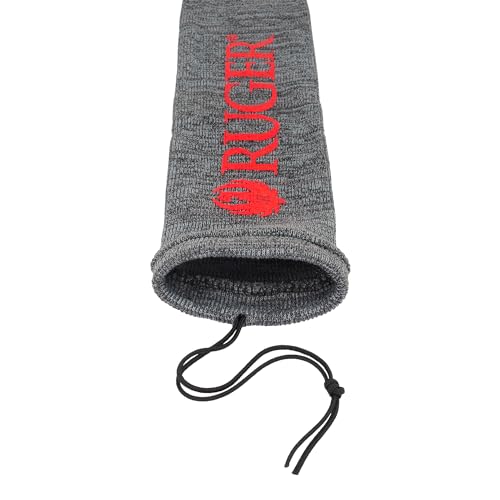 Allen Company Ruger Silicone Treated Knit Handgun Sock, Gray, 14" (27133)