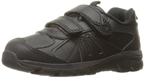 Stride Rite Baby-Boys Cooper 2.0 Hook & Loop Sneaker, Black, 8.5 X-Wide Toddler