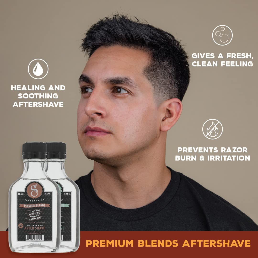 Suavecito Premium Blends Aftershave Dark Clove 3.3 oz. Men's Face Grooming Supply Fresh Fragrance