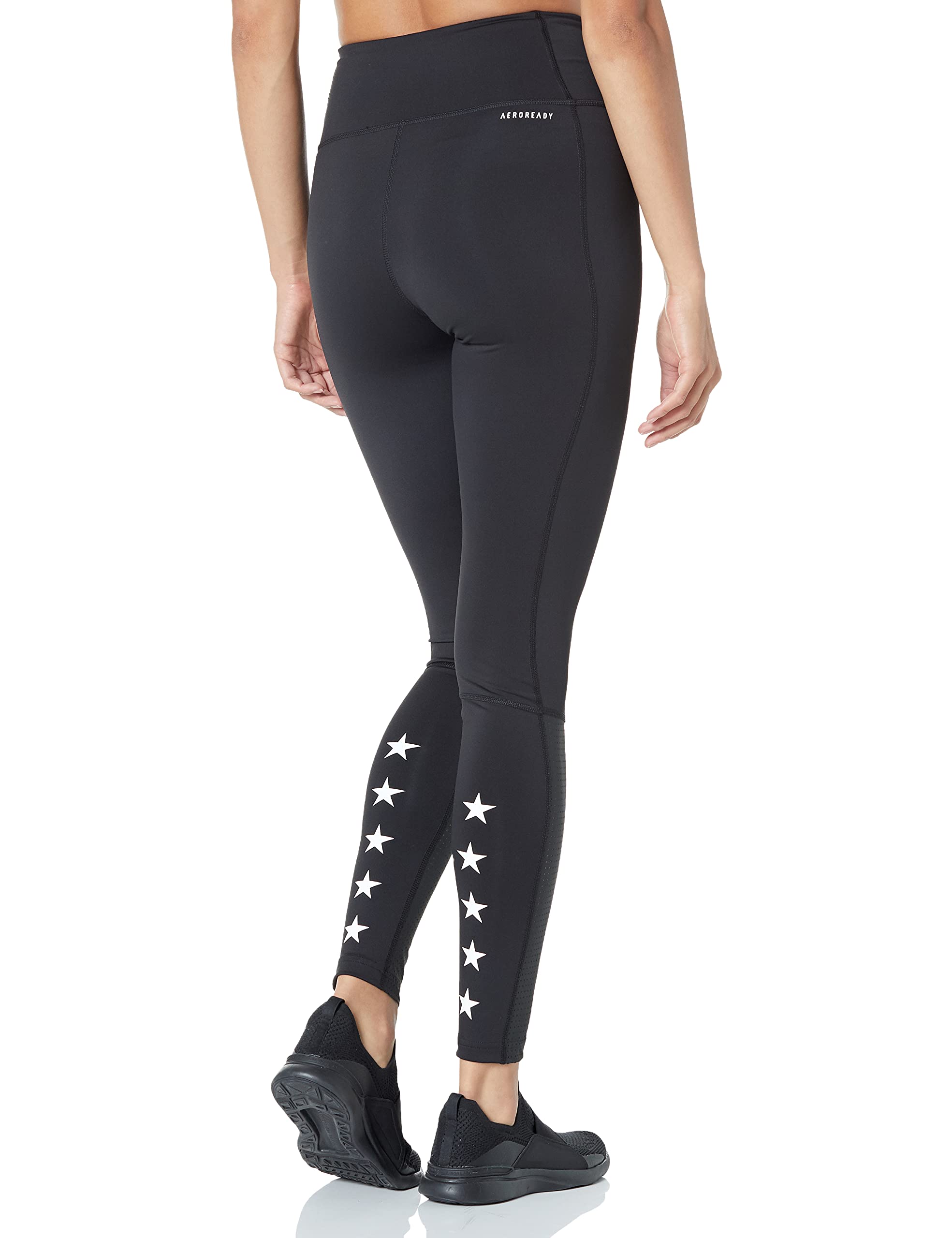 adidas Womens USA Volleyball Performance Long Tight AEROREADY Black Small