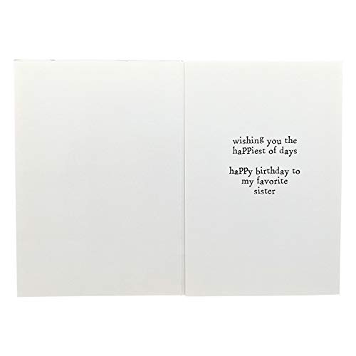 Blue Mountain Arts Greeting Card “side by side or miles apart sisters will always be connected by the heart” Is the Perfect Birthday Card from a Loving Sister, by Heather Stillufsen